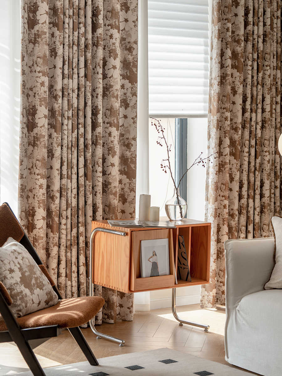 Simple Luxury Embossed Jacquard Chenille Curtains